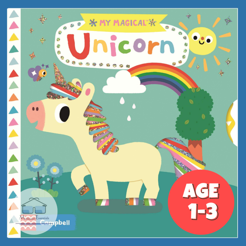 (Unicorn) Campbell Busy Book Series Interactive Board Book for Toddler ...