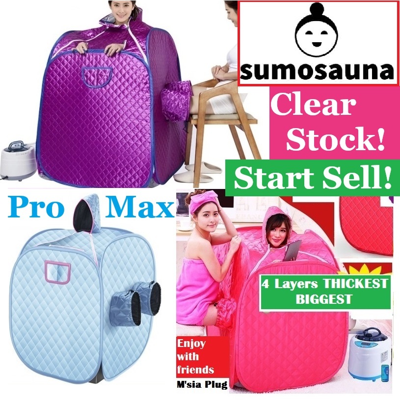 SumoSauna (DOUBLE) Premium Portable Sauna Set BIG POT, THICK SAUNA Sumo ...
