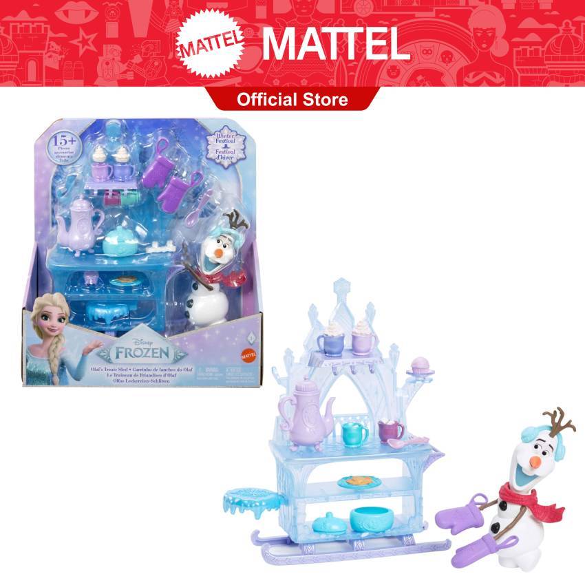 Disney Frozen Olaf Treat Sled Playset With Olaf Doll & 15+ Accessories ...