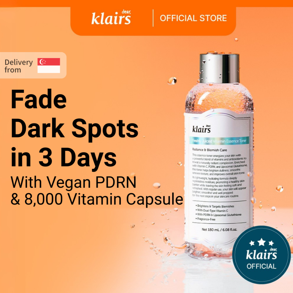 [Klairs] Freshly Juiced Vitamin Essence Toner 180mL / Vegan PDRN / 3 ...