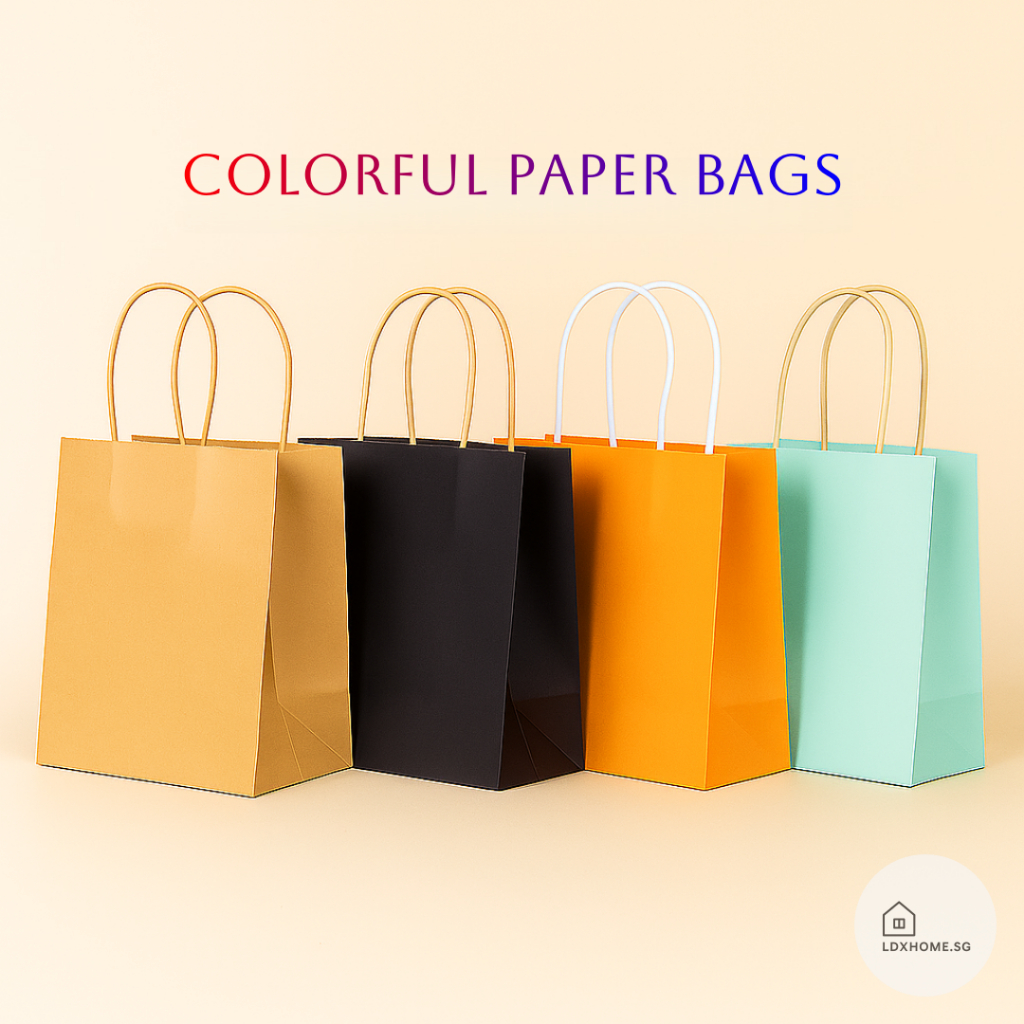 Colorful Paper Bag, Gift Bag, Birthday Party Goodies Bags, Christmas ...