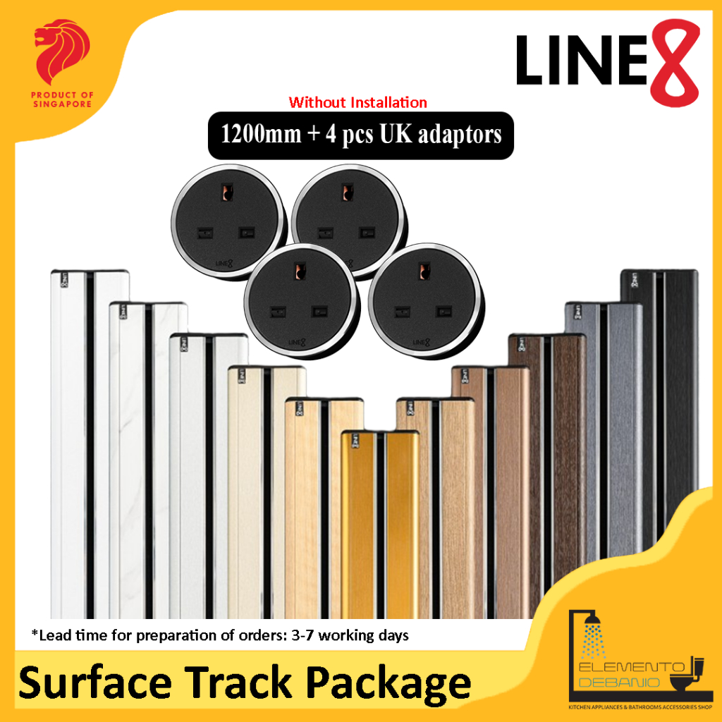 (Pre order)LINE 8 POWER SURFACE TRACK SYSTEM COLOUR / BLACK PACKAGE 1 ...