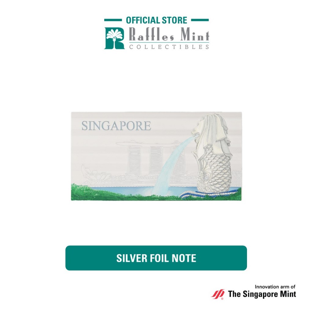 Merlion Silver Foil Souvenir Note [The Singapore Mint] | Shopee Singapore