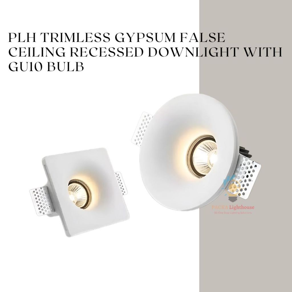 PLH Trimless Gypsum False Ceiling Curve Recessed Downlight with ...