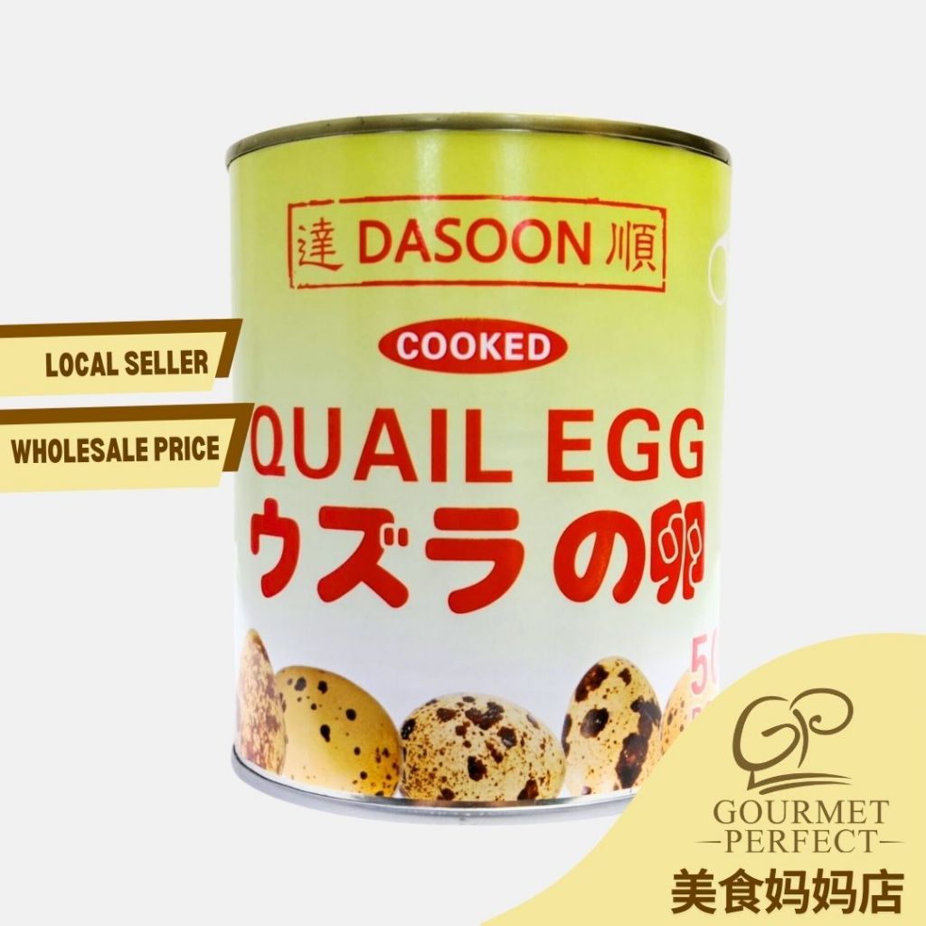 Dasoon Cooked Quail Eggs 830g - Halal | 达顺鹌鹑蛋 | Shopee Singapore