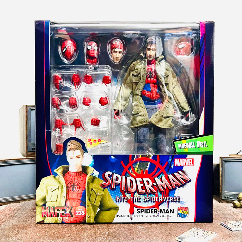 Medicom Mafex Miracle Action Figure Into the Spiderverse Spiderman ...