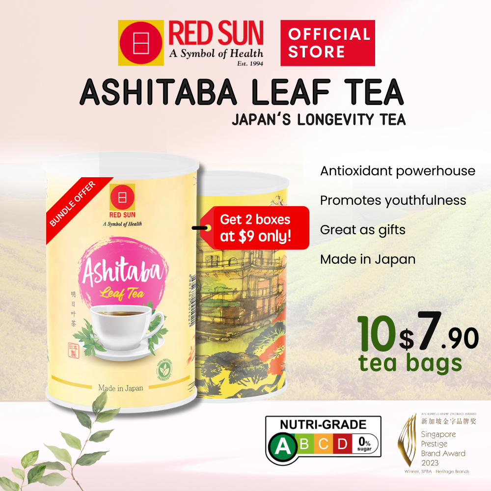 RED SUN Japan Ashitaba Leaf Tea [2 for $9] | 10 Teabags/Container ...