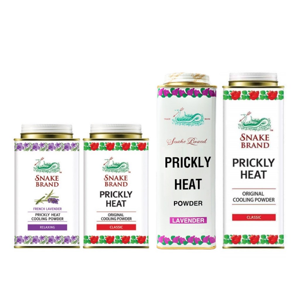 (BUNDLE OF 6) ST LUKES SNAKE BRAND PRICKLY HEAT POWDER 140G/280G ...
