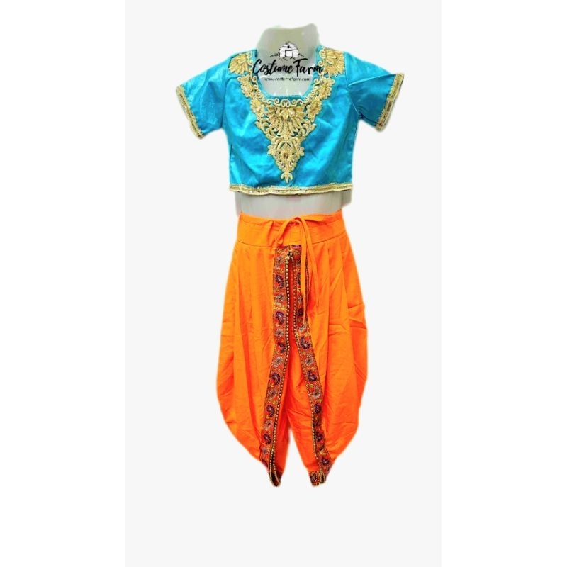 Ethnic Traditional Indian Girl Costume comes with head accessory and ...