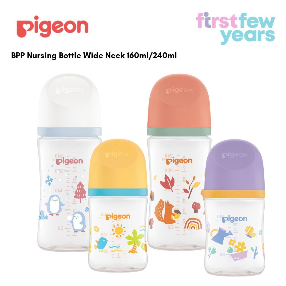Pigeon Softouch PP/BPP Nursing Feeding Bottle (160/240ml) | Shopee ...