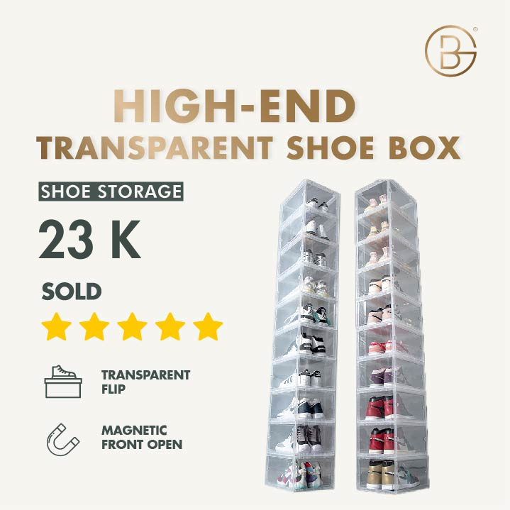 Transparent Shoe Box | Front and Side View Organizer | Storage Box ...