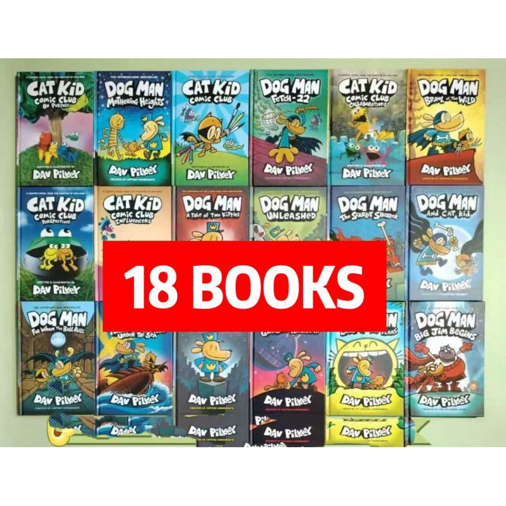 DogMan /Cat Kid Collection (18Books) | Shopee Singapore