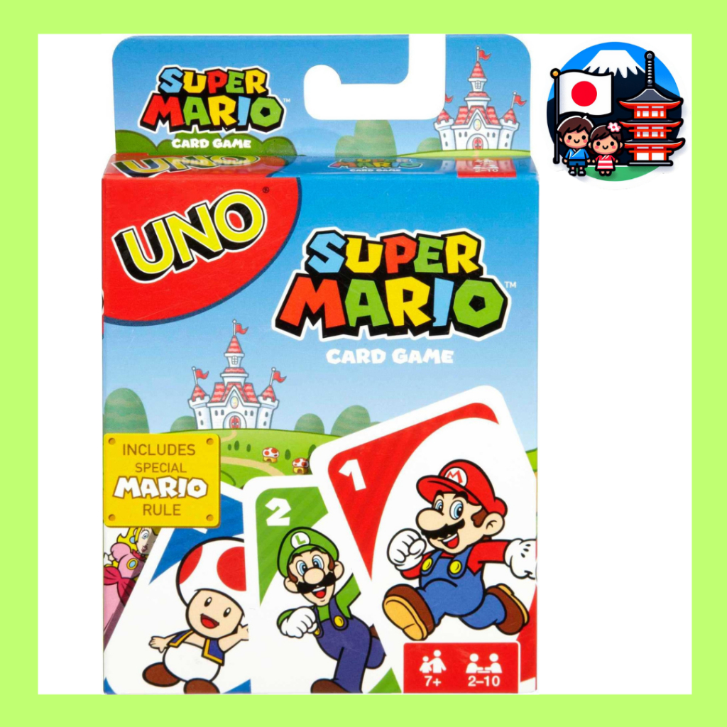 UNO Super Mario [with special rules card Invincible Mario & White Mario ...