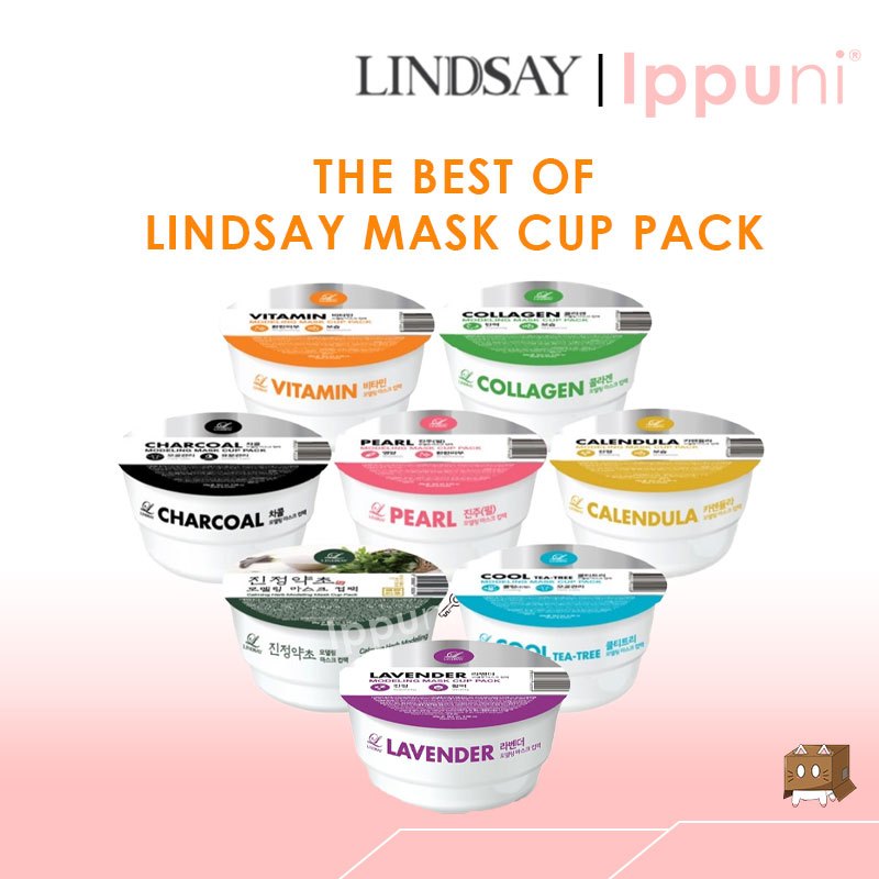 LINDSAY Modeling Mask Cup Pack 28g (8 kinds) | Shopee Singapore
