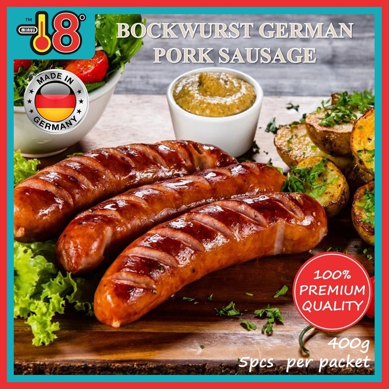 Bockwurst Pork Sausage (400gm) | Shopee Singapore
