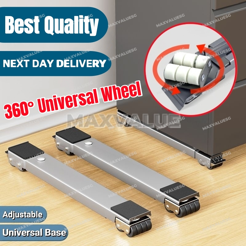 【SG STOCK】Washing Machine Base With 360° Wheels Washer Dolly Fridge ...
