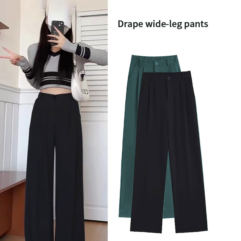 Muuv-It Classic Straight Cut Pants Fashion Elastic High Waist Pants ...