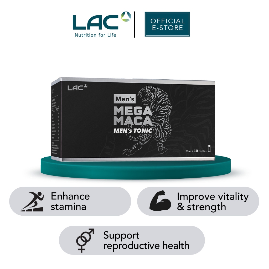 [LAC MEN'S] Mega Maca - Powerful Men's Tonic (30ml x 10 bottles) | Shopee Singapore