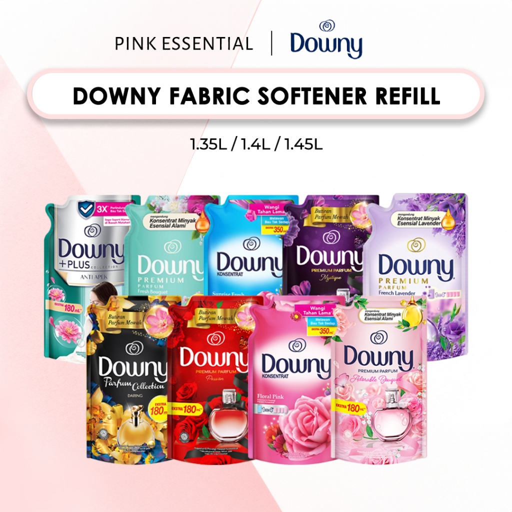 Downy [1/Bundle of 3] Fabric Softener Refill Pack, 1.35L / 1.45L ...