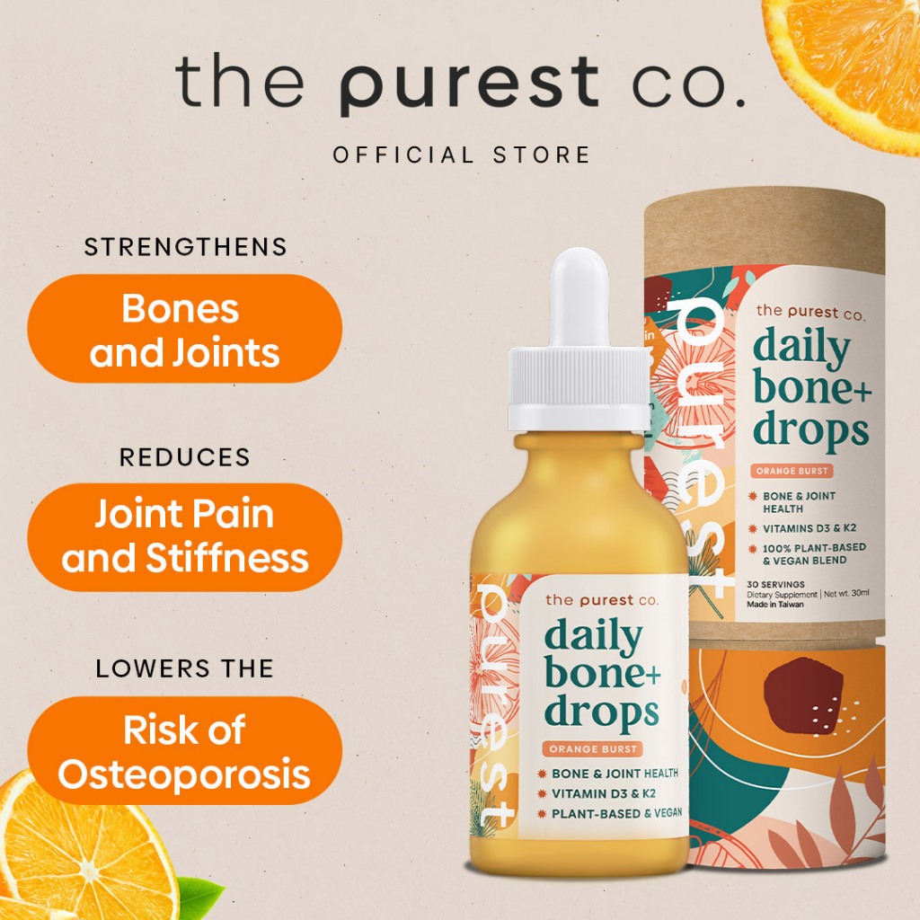 Purest Co Daily Bone+ Drops (Bone & Joint Health) | Shopee Singapore