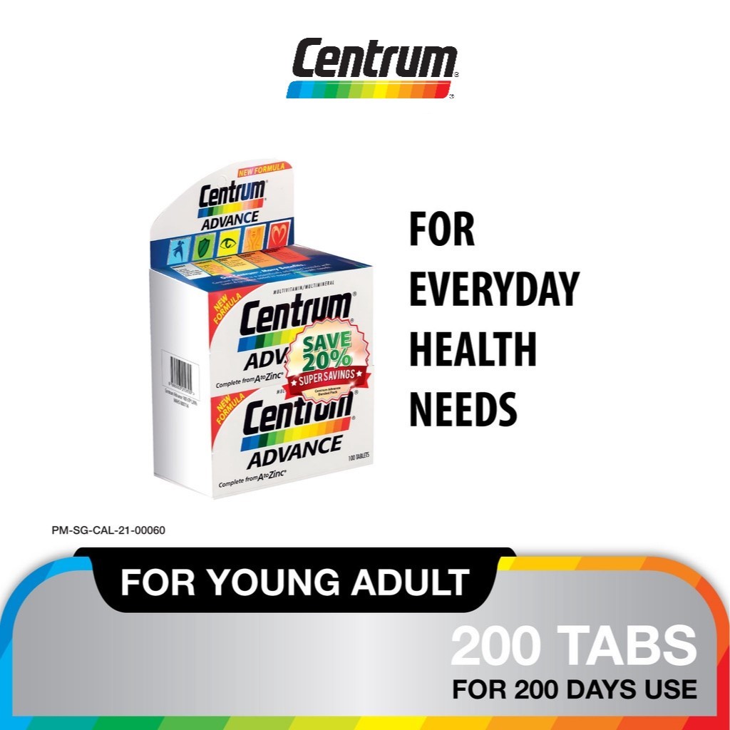 CENTRUM Advance Multivitamin for Young Adults, Vitamin C, A ,Zinc and ...