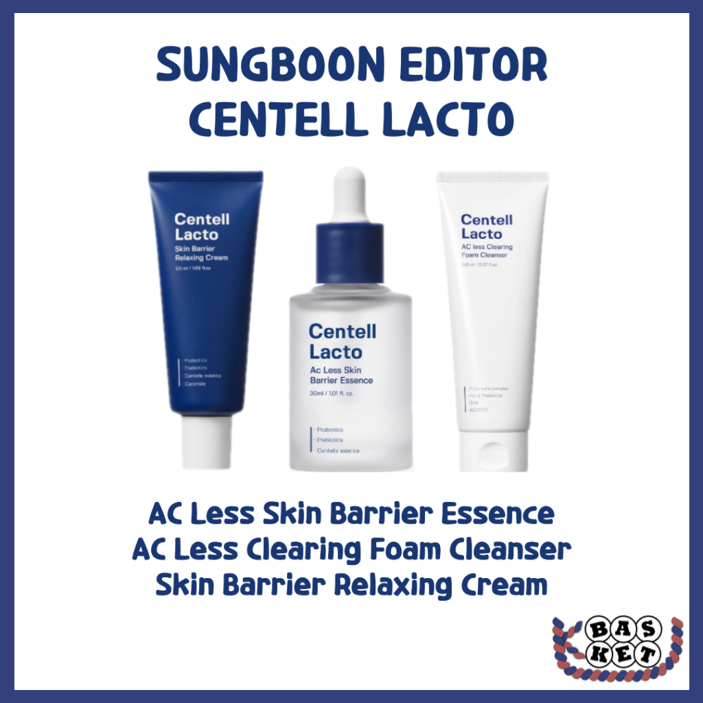 [SUNGBOON EDITOR] Centell Lacto Essence, Cream, Foam Cleanser | Shopee ...