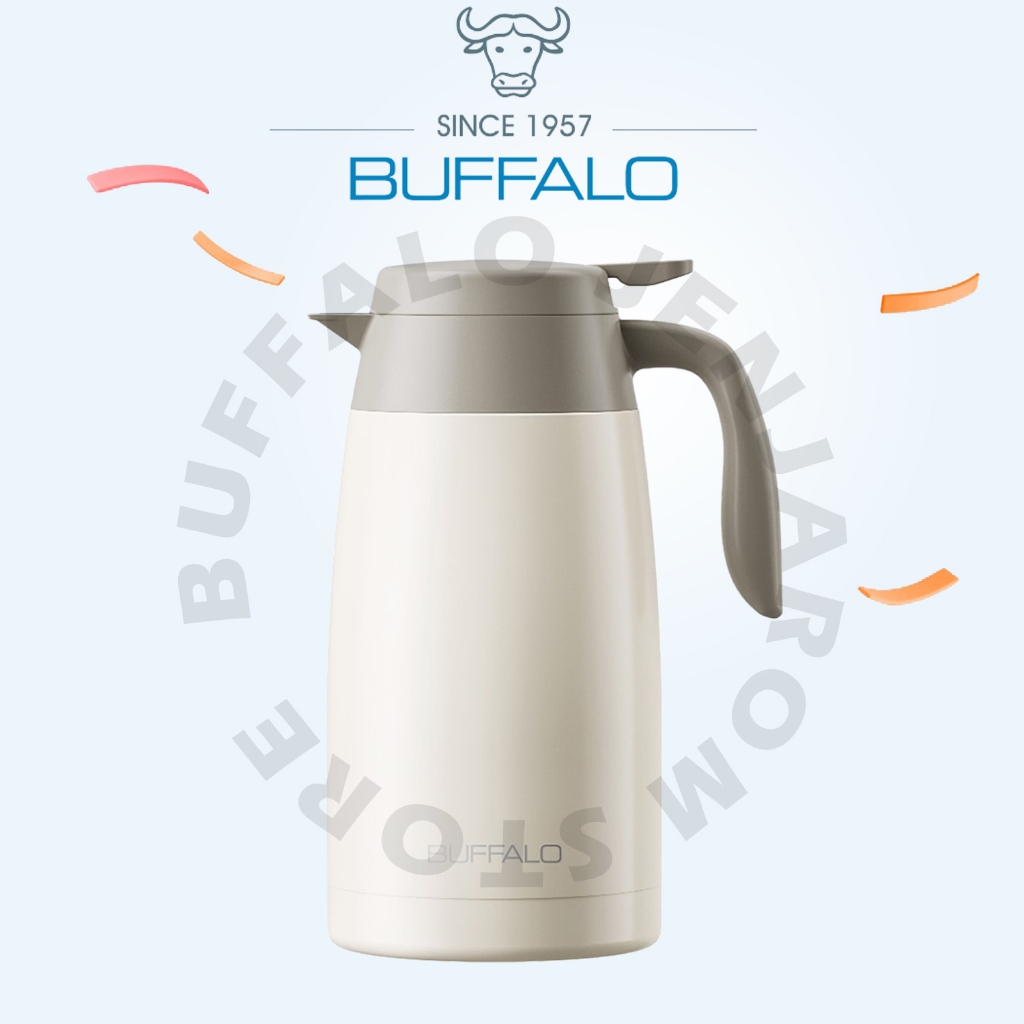 BUFFALO 2L Coffee Flask Stainless Steel 304 Double Wall Insulated Vacuum Thermal Jug 牛头牌2L咖啡壶304 ...
