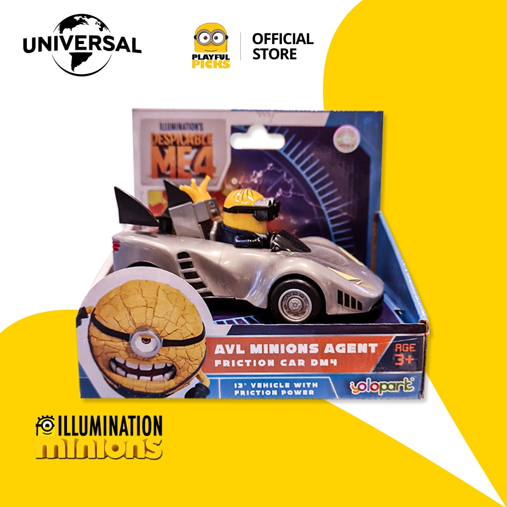 Minion Action Figures (Limited Edition) AVL Minions Agent Friction Car ...