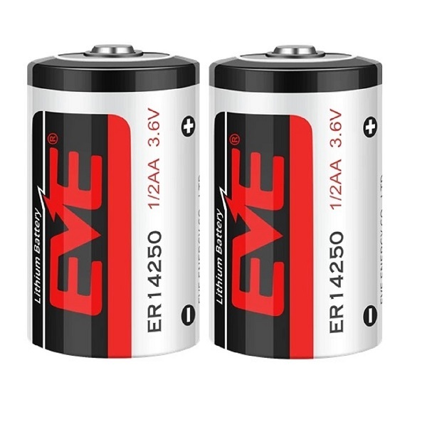 [SG] EVE ER14250 3.6V Type 1/2 AA Lithium Thionyl Chloride (Li-SOCl2) Cylindrical Battery (2 ...
