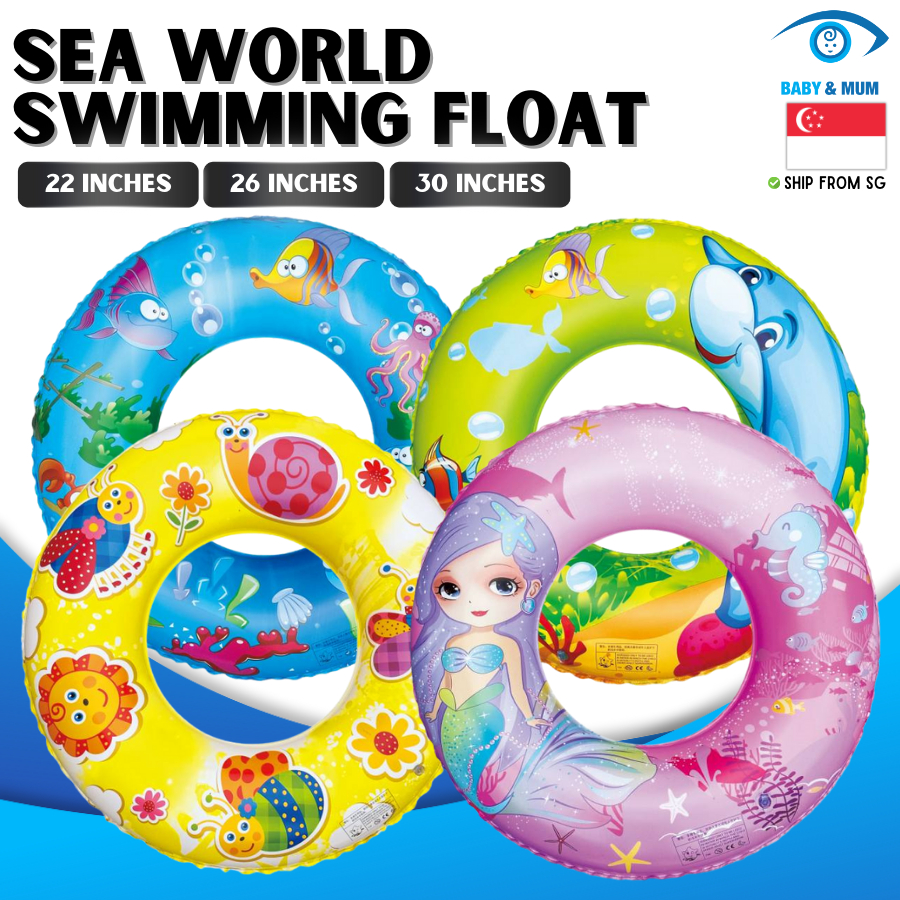 Sea World Swimming Float | Inflatable Mermaid, Fish, Dolphin, Butterfly ...