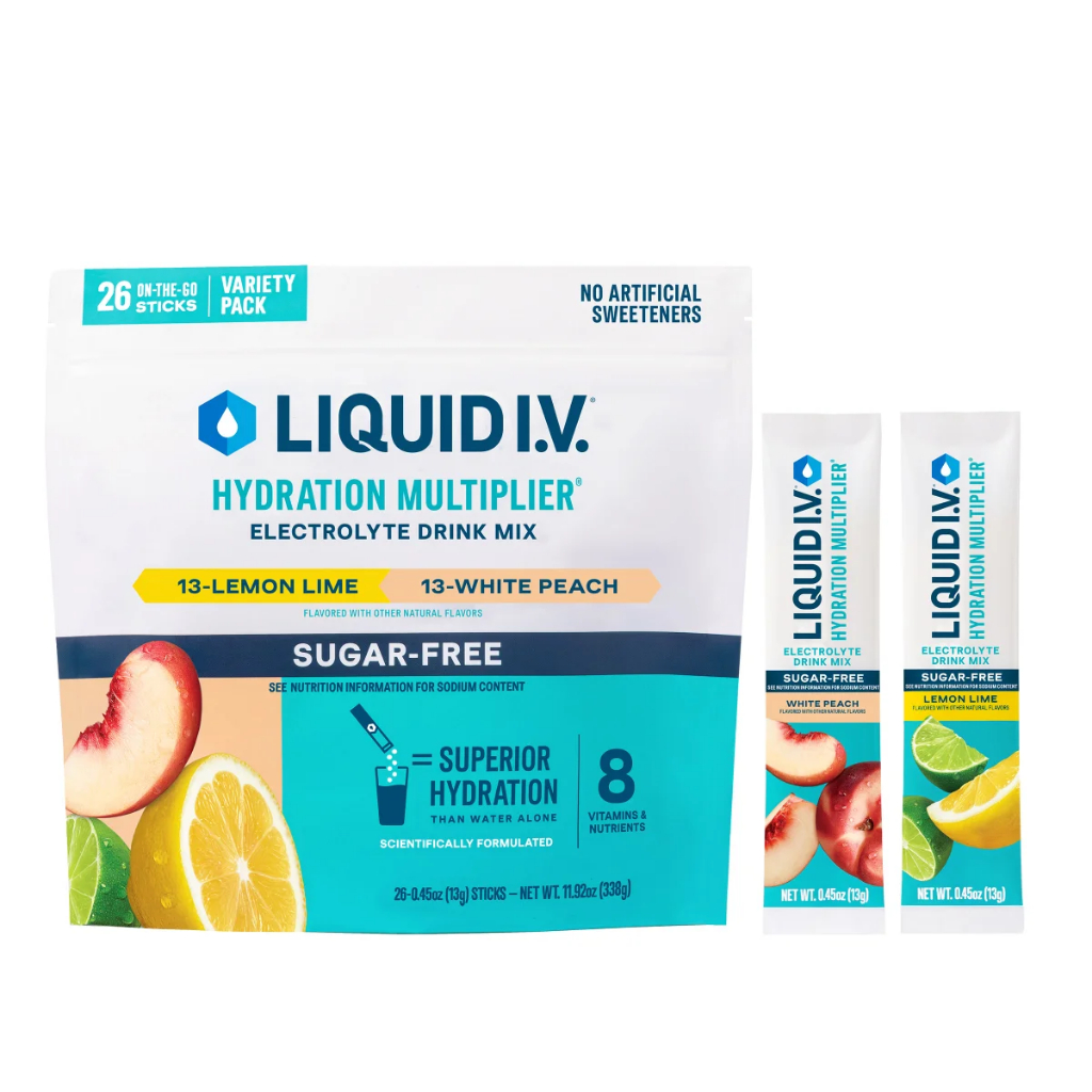 Liquid I.V. Hydration Multiplier, 26 Individual Serving Stick Packs in ...