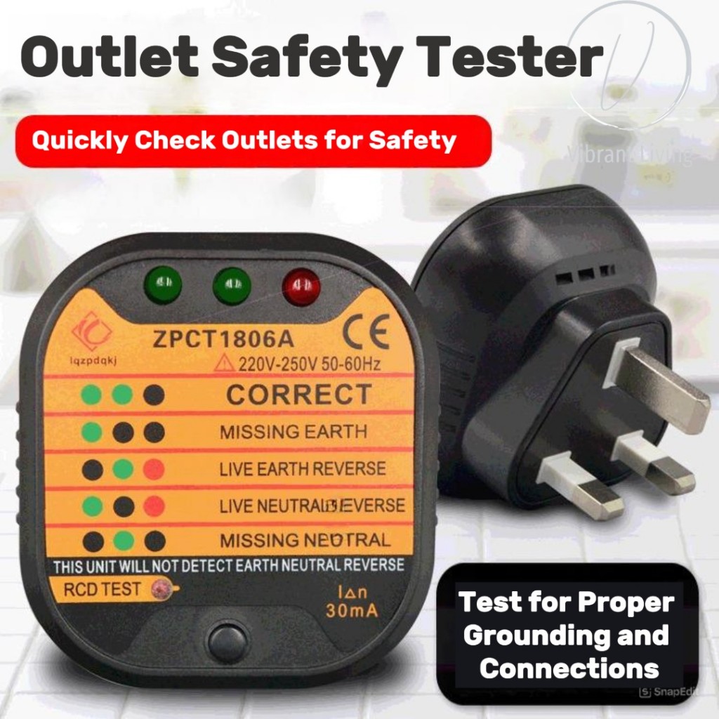 [SG Ready Stock] Socket Tester Adapter for Outlet Easy Voltage ...