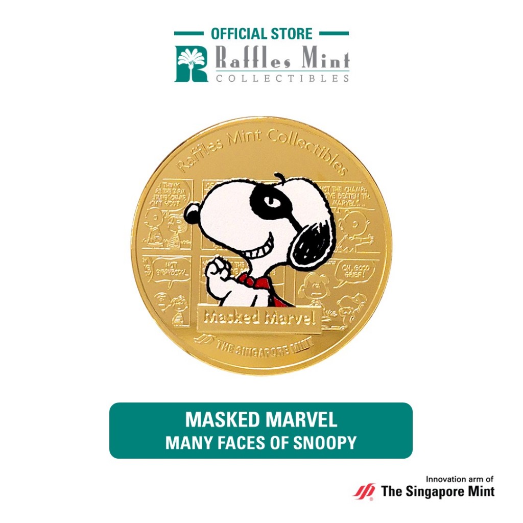 Peanuts Many Faces of Snoopy 24K Gold-Plated Commemorative Medallion ...