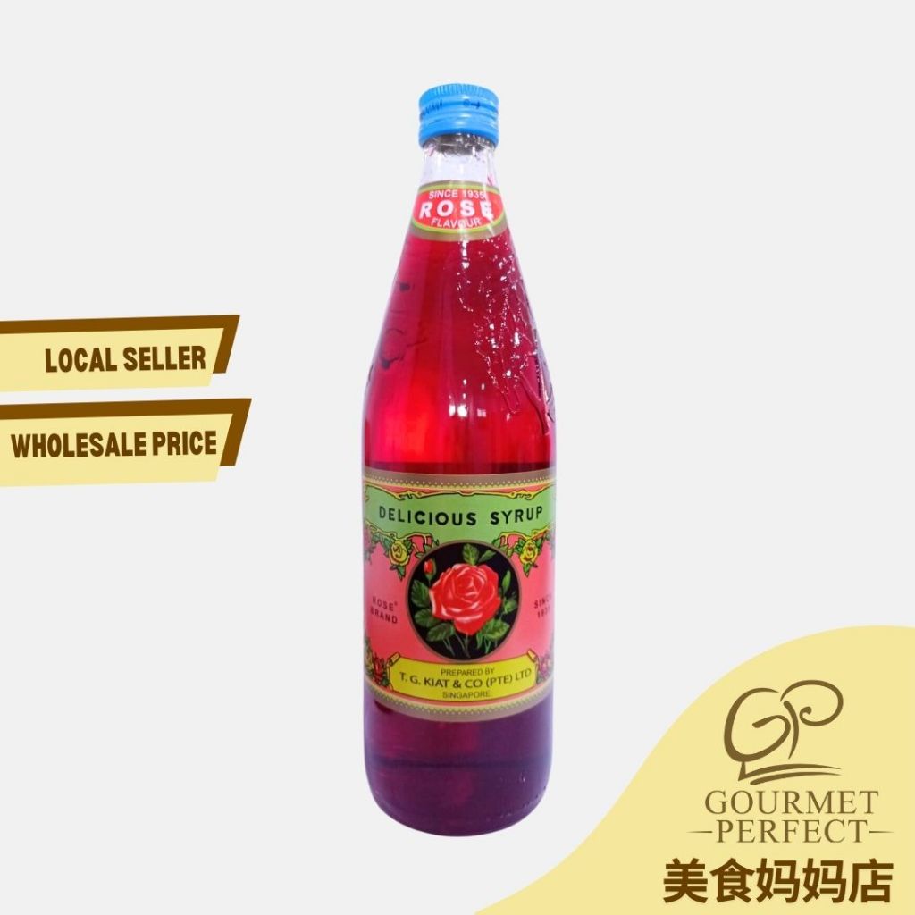 Rose Brand Rose Flavour Syrup 750ml - Halal | 玫瑰糖浆 | Shopee Singapore
