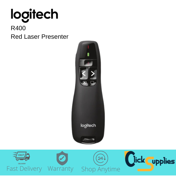 Laser Pointer Presenter Clicker Logitech R400 Logitech Red Laser ...