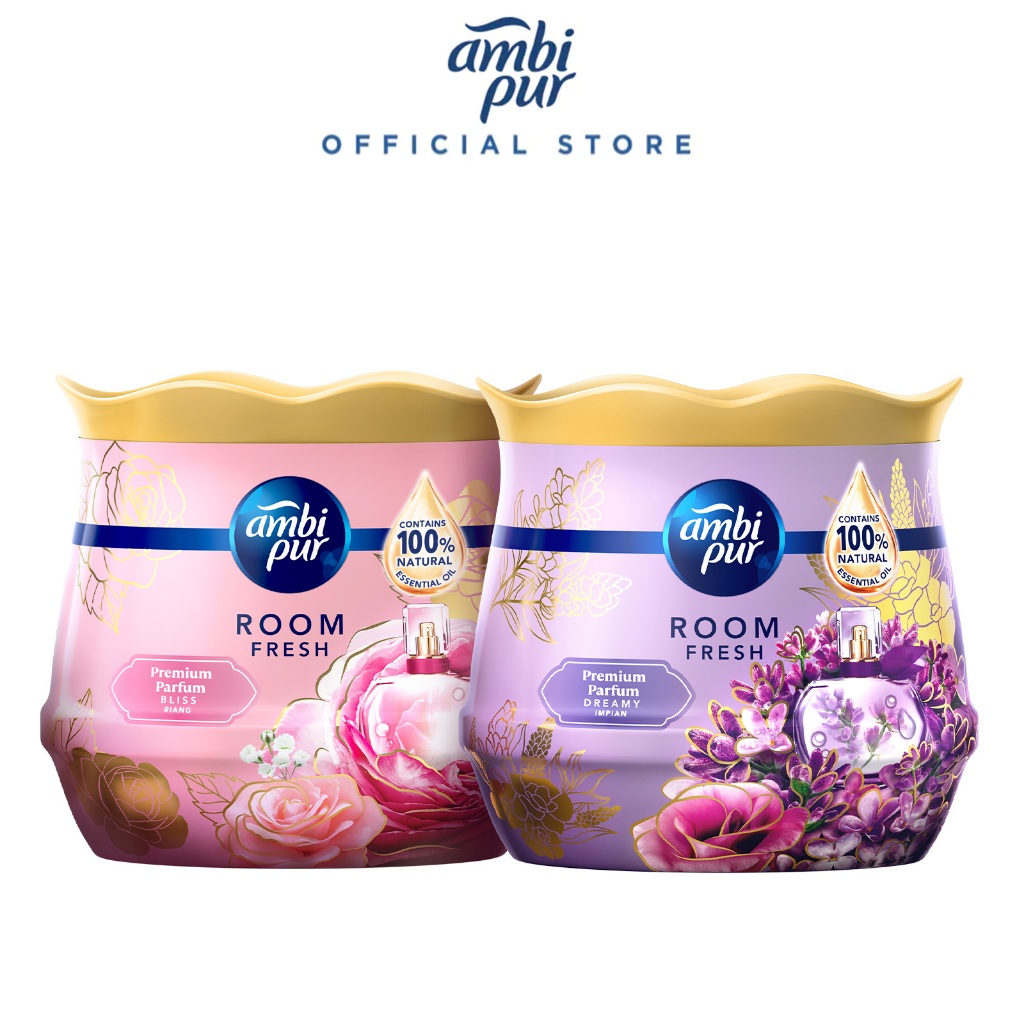 Ambi Pur Room Gel Air Freshener Premium Parfum Assorted (180g) | Shopee Singapore