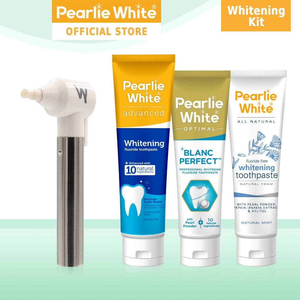 [Whitening Kit] Pearlie White Powered Tooth Whitener & Stain Remover ...
