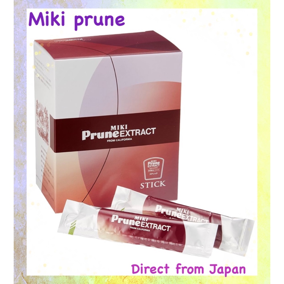 Miki Prune Extract Sticks, 1 box (18g x 60 sticks) Made in Japan ...