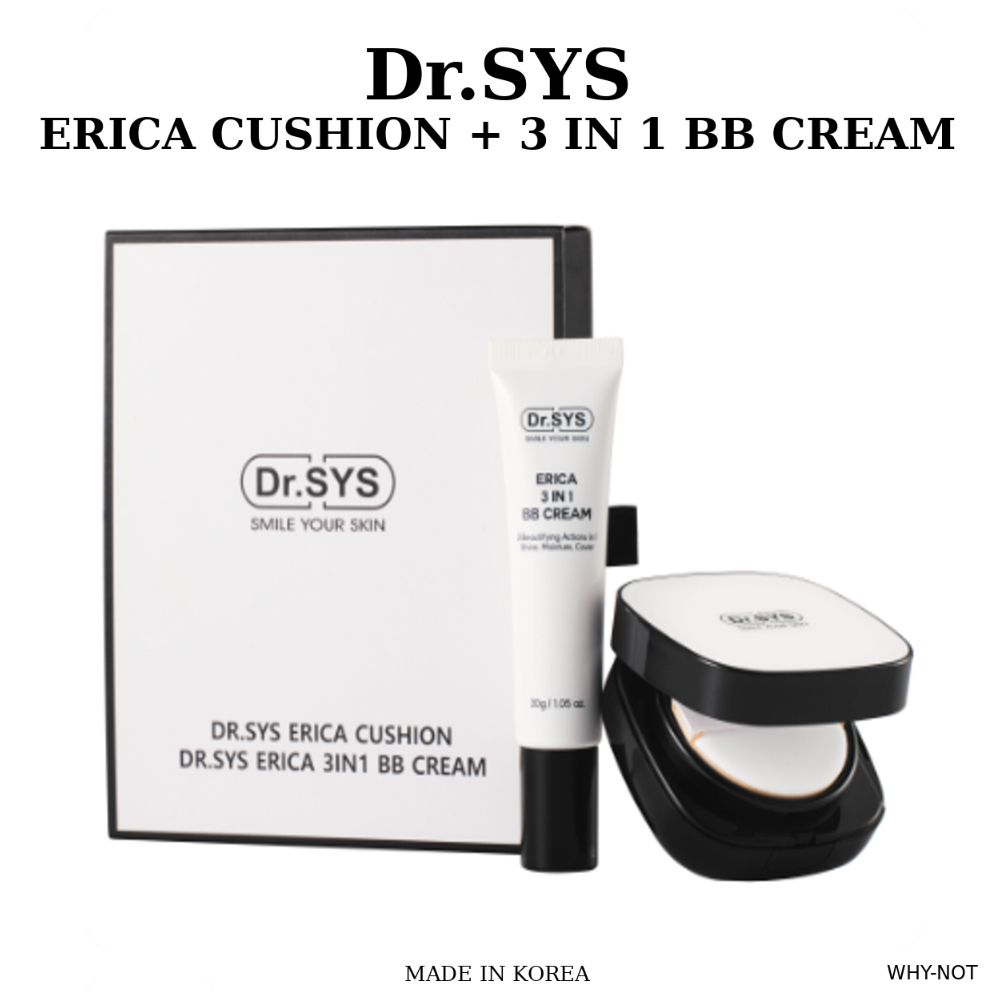 Dr.SYS ERICA Cushion + 3 IN 1 BB Cream Set, Natural Glow Cover ...