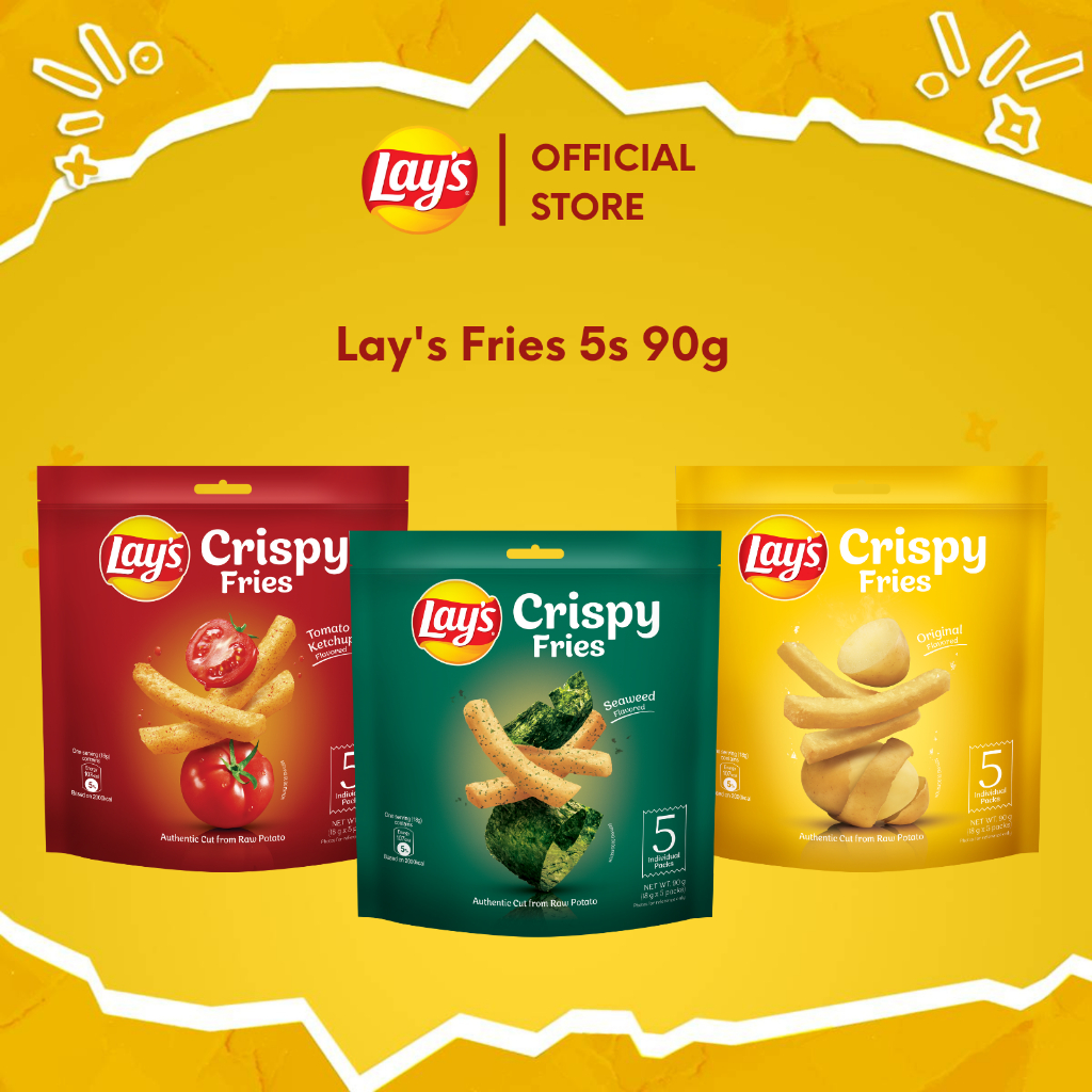 Lay's Fries 5s x 90g (New Packaging) | Shopee Singapore