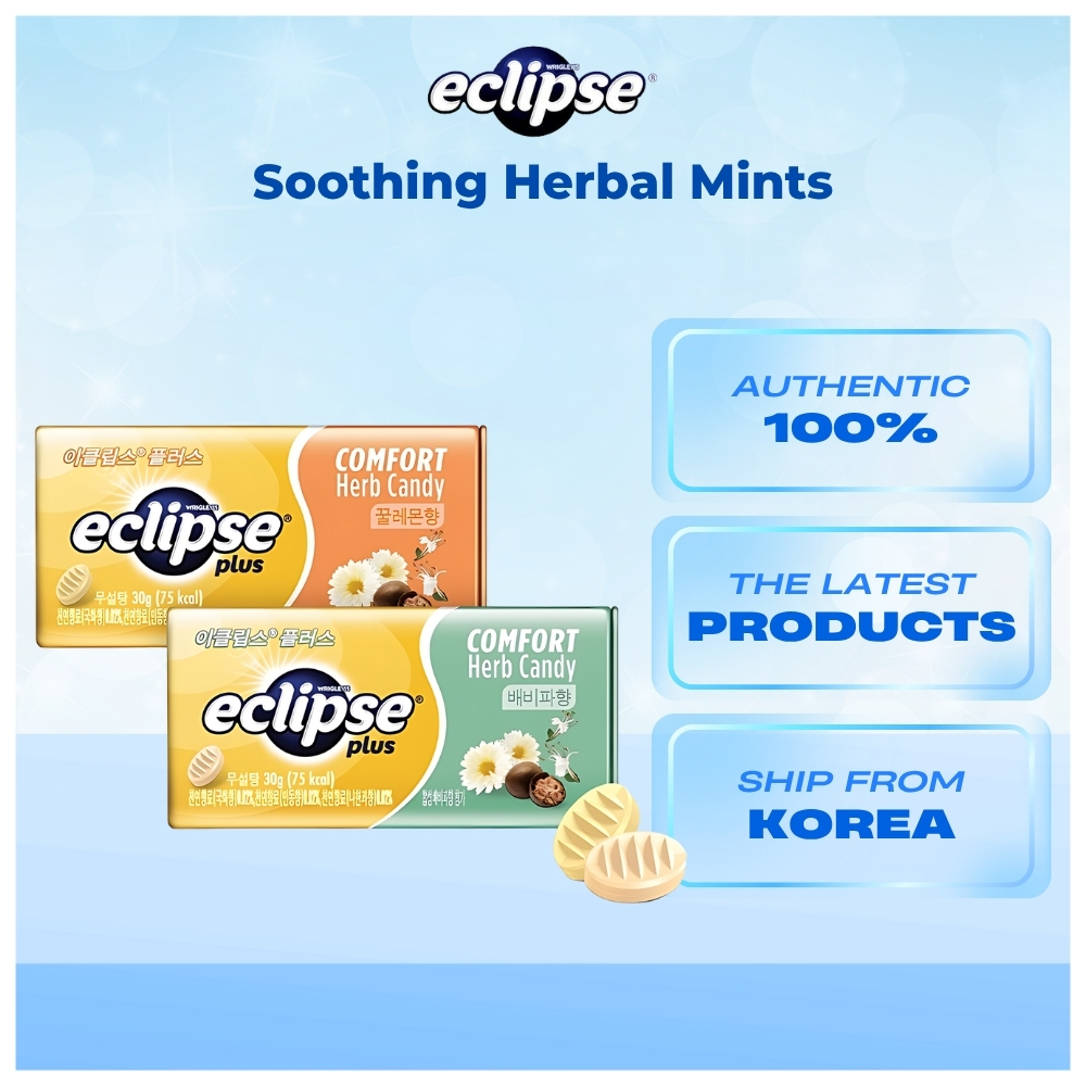 [4-Pack Set] ECLIPSE PLUS Herbal Mints 30g – Loquat Pear & Honey Lemon ...