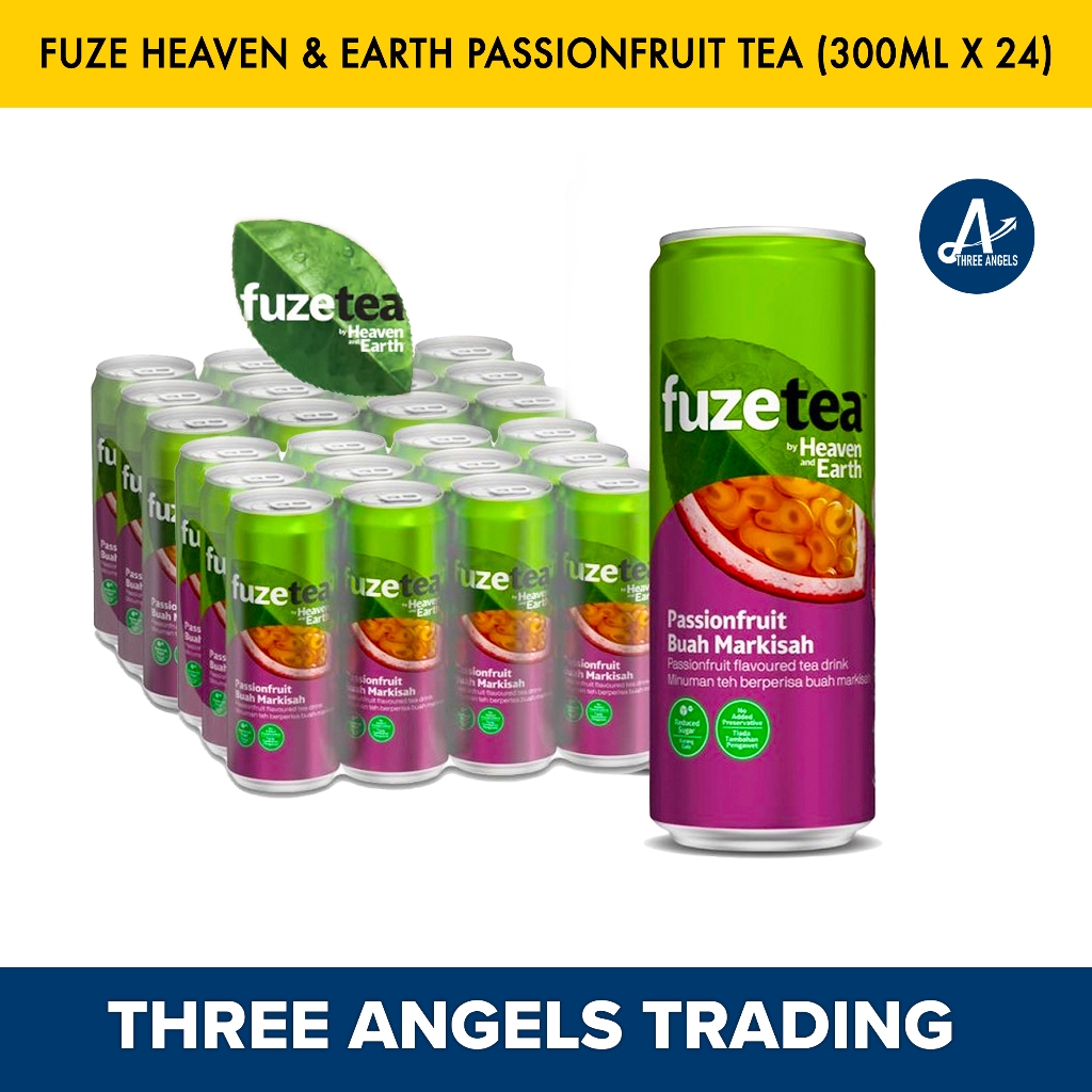 Fuze Heaven & Earth Passionfruit Tea (300ml x 24) | Shopee Singapore