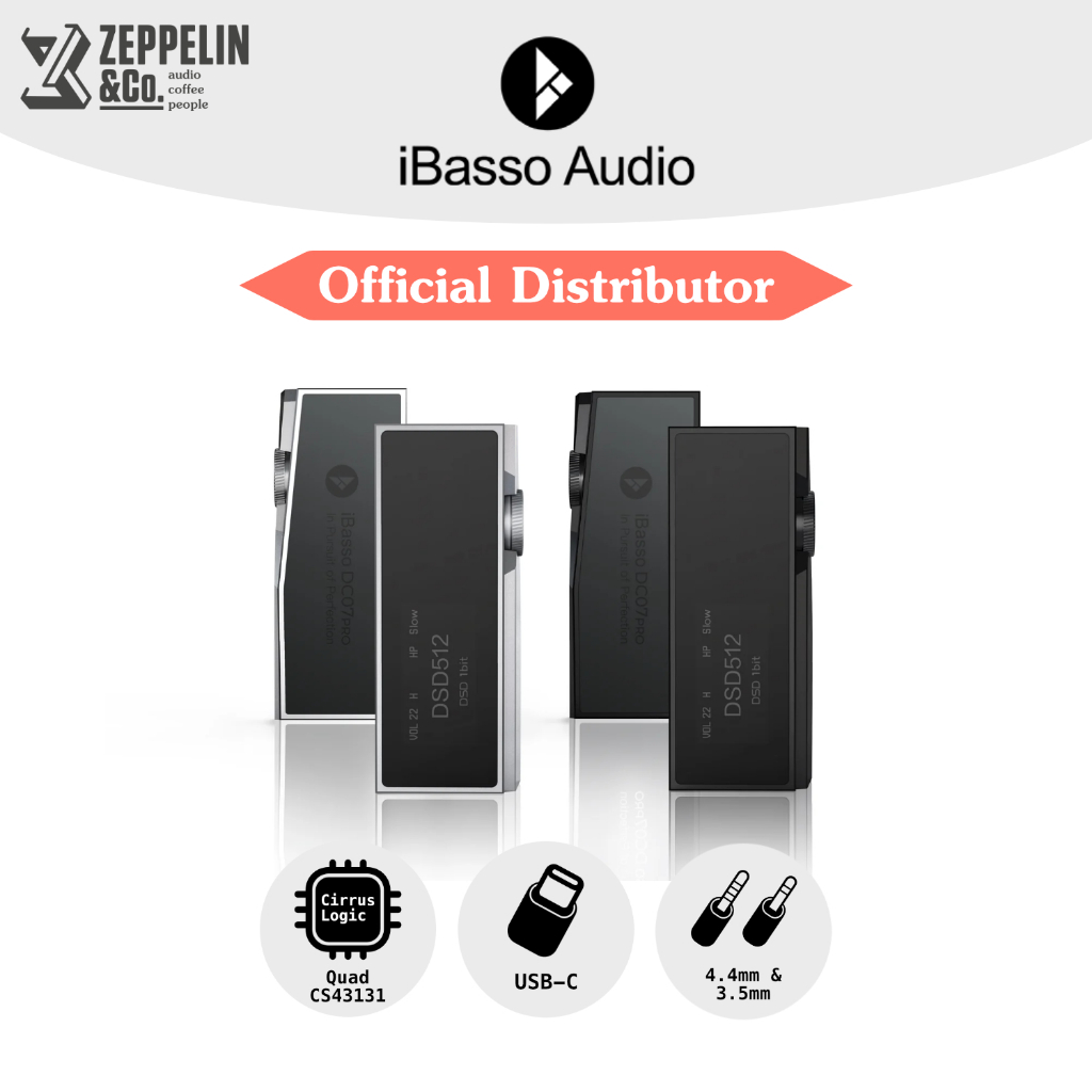 iBasso DC07 Pro - High Resolution USB-C to 3.5mm/4.4mm Dongle DAC/Amp ...
