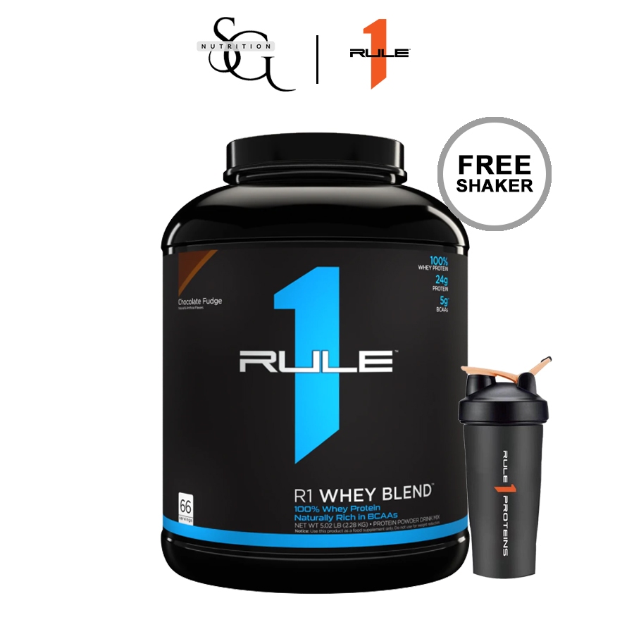 Rule 1 Whey Protein Blend (5lbs/2lbs) - 100% Pure Whey, Whey Isolate ...