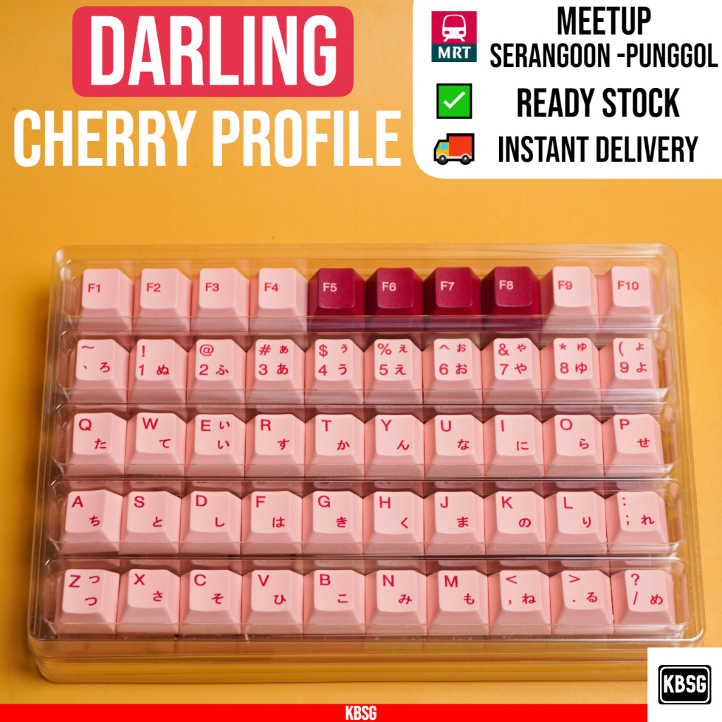Darling cherry profile PBT keycaps for Mechanical Keyboard ALL SIZES ...
