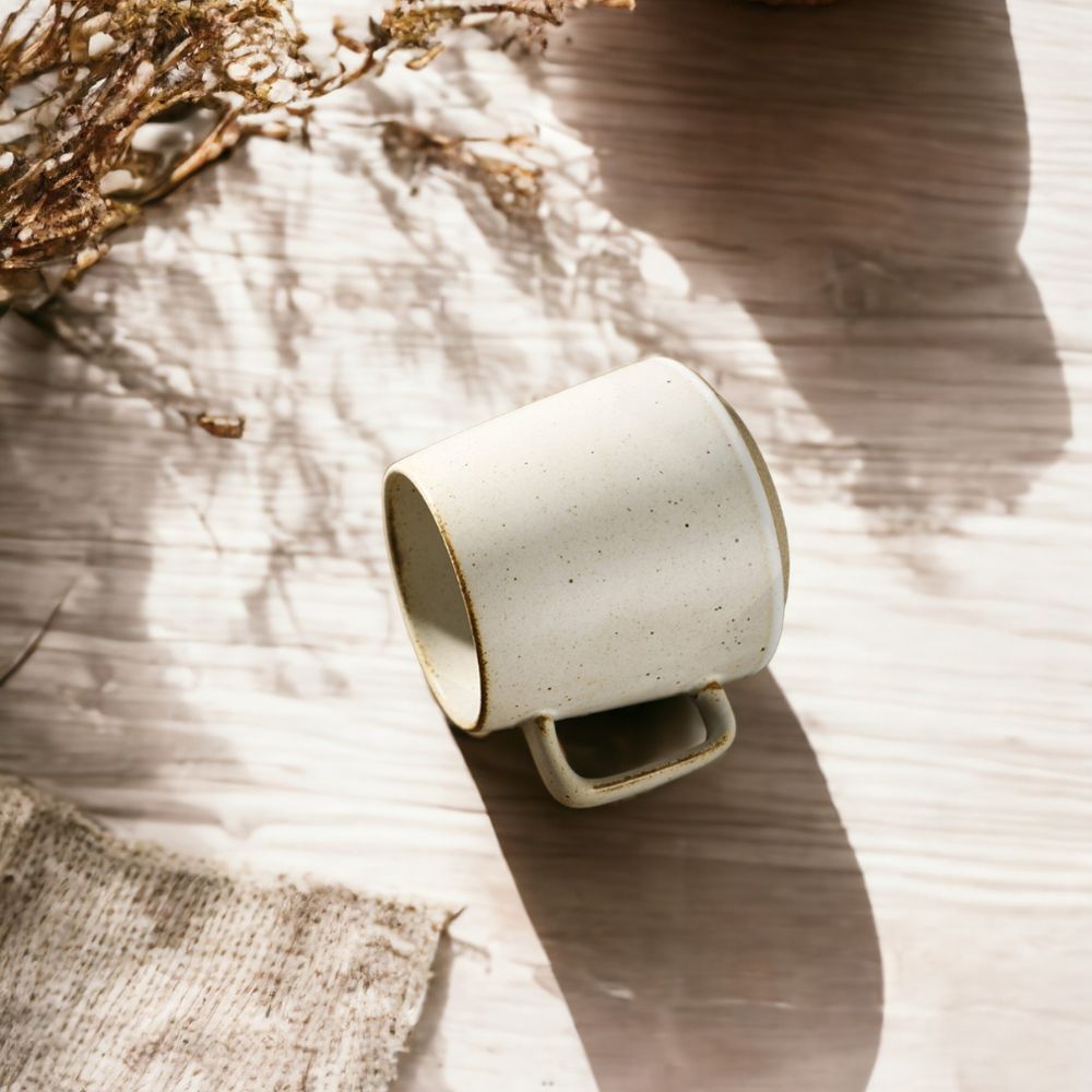 Shizukesa Japanese Rustic Cream Tea Cup (375ml) | Shopee Singapore