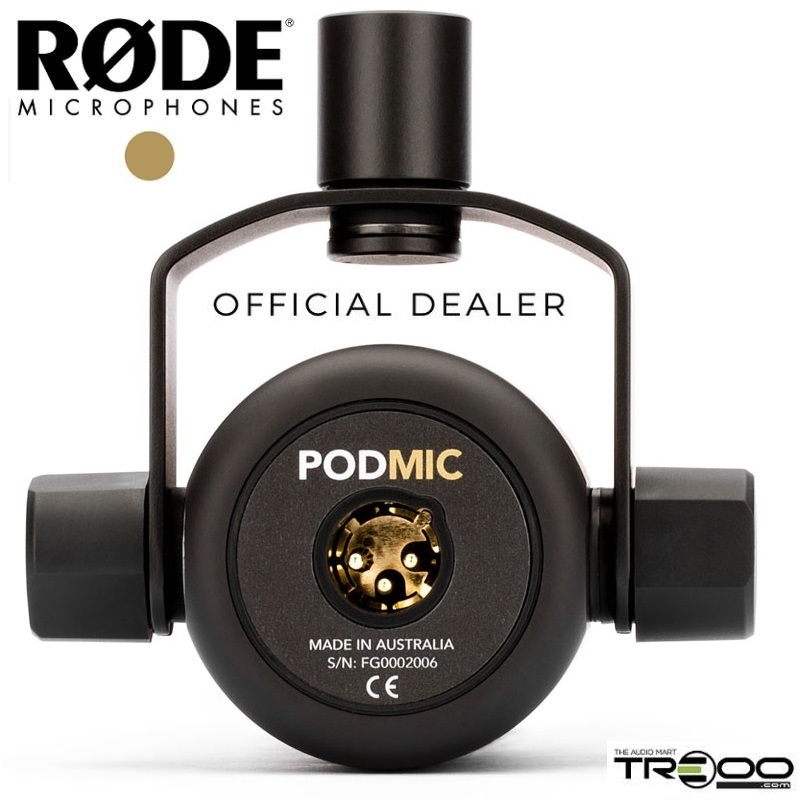 RODE PodMic Broadcast-quality Cardioid Dynamic XLR Microphone | Shopee ...
