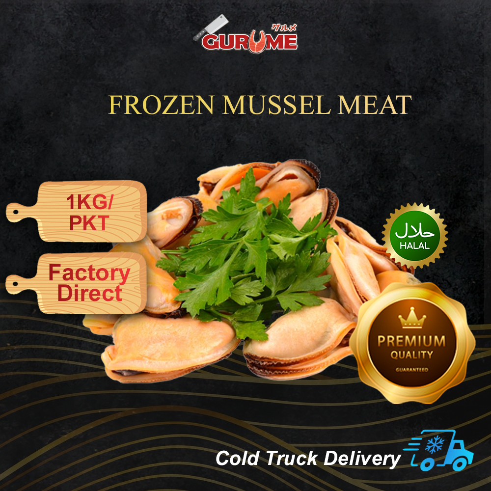 [GURUMESG] Frozen Mussel Meat (HALAL) 1kg | 黑口贝肉 | Shopee Singapore