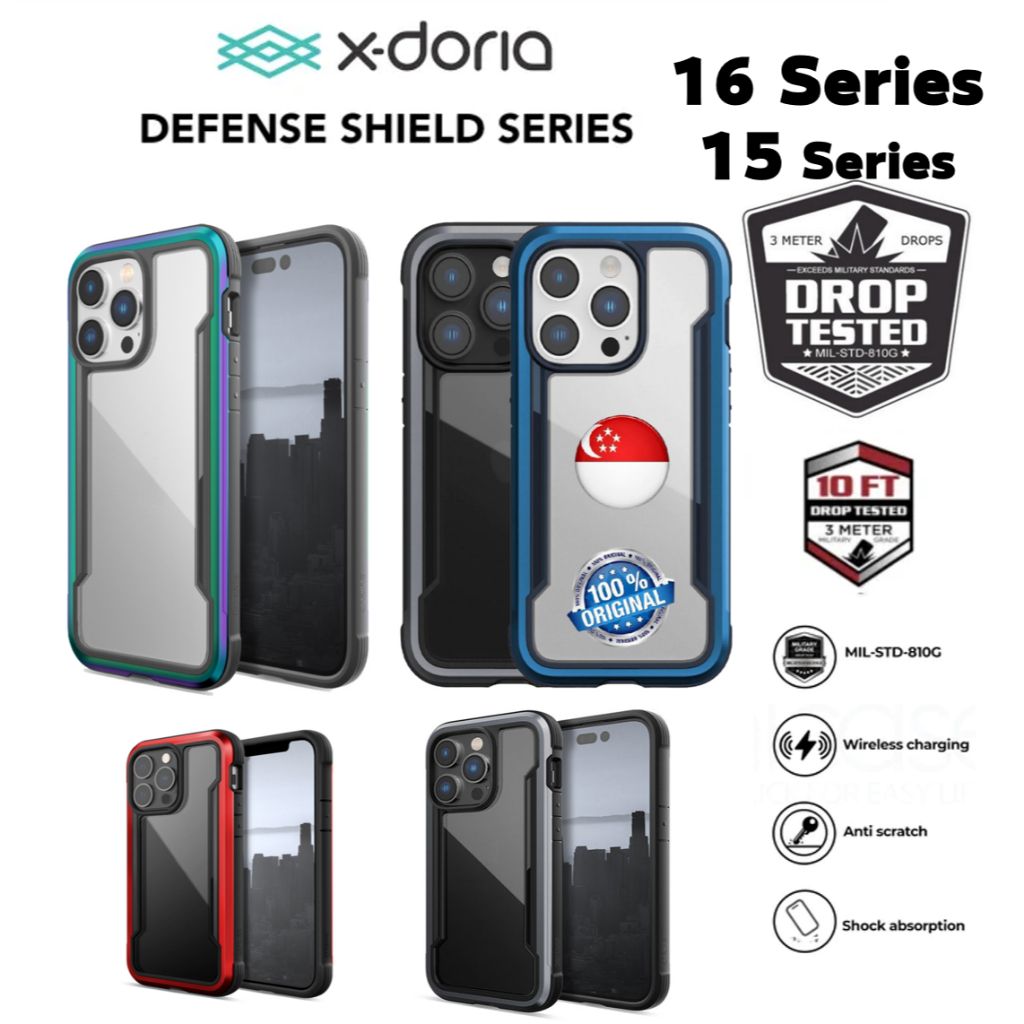 RAPTIC DEFENSE For iPhone 16 Plus 16 Pro Max 15Pro Max Case 3m Military ...