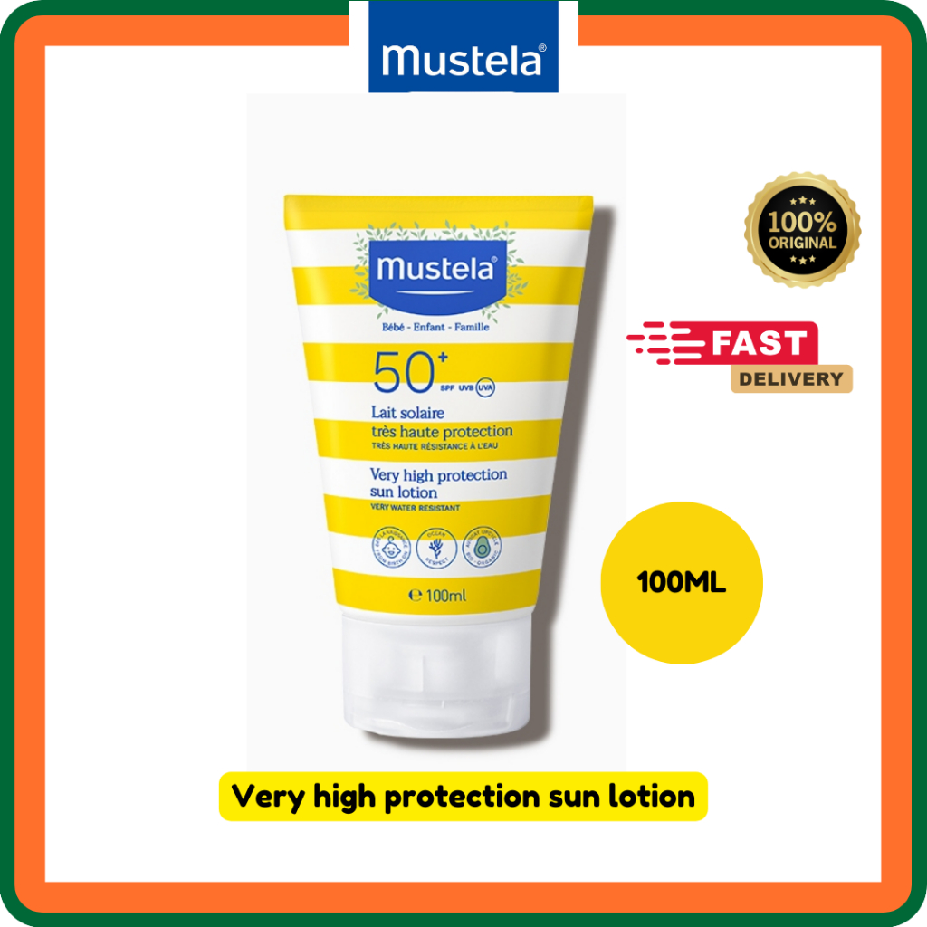 Mustela Very High Protection Sun Lotion ( 100ml) | EXP: 12/2027 | Baby ...